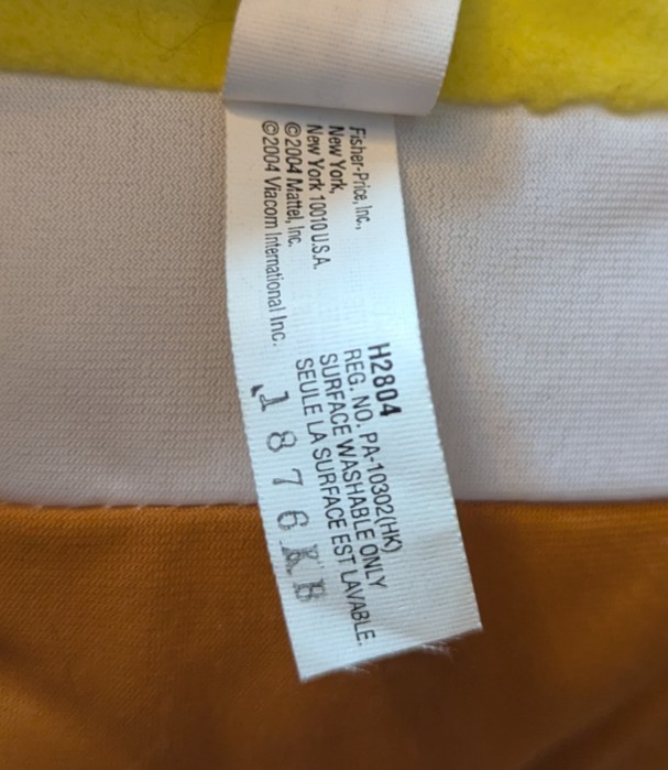 SpongeBob SquarePants LARGE Pillow Fischer Price 21 Inches Tall - Good ...