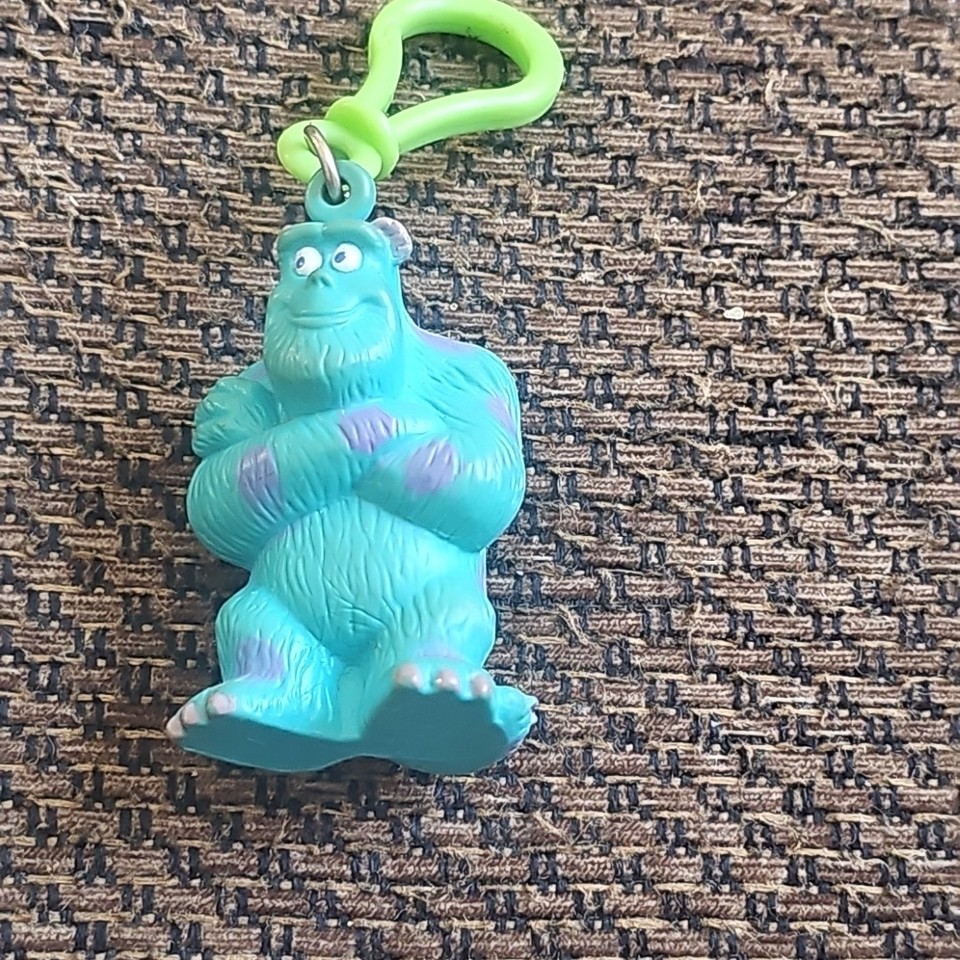 2~Vtg 2001 Walt Disney Monsters U Sulley Popping Eyes PVC Key Ring ...