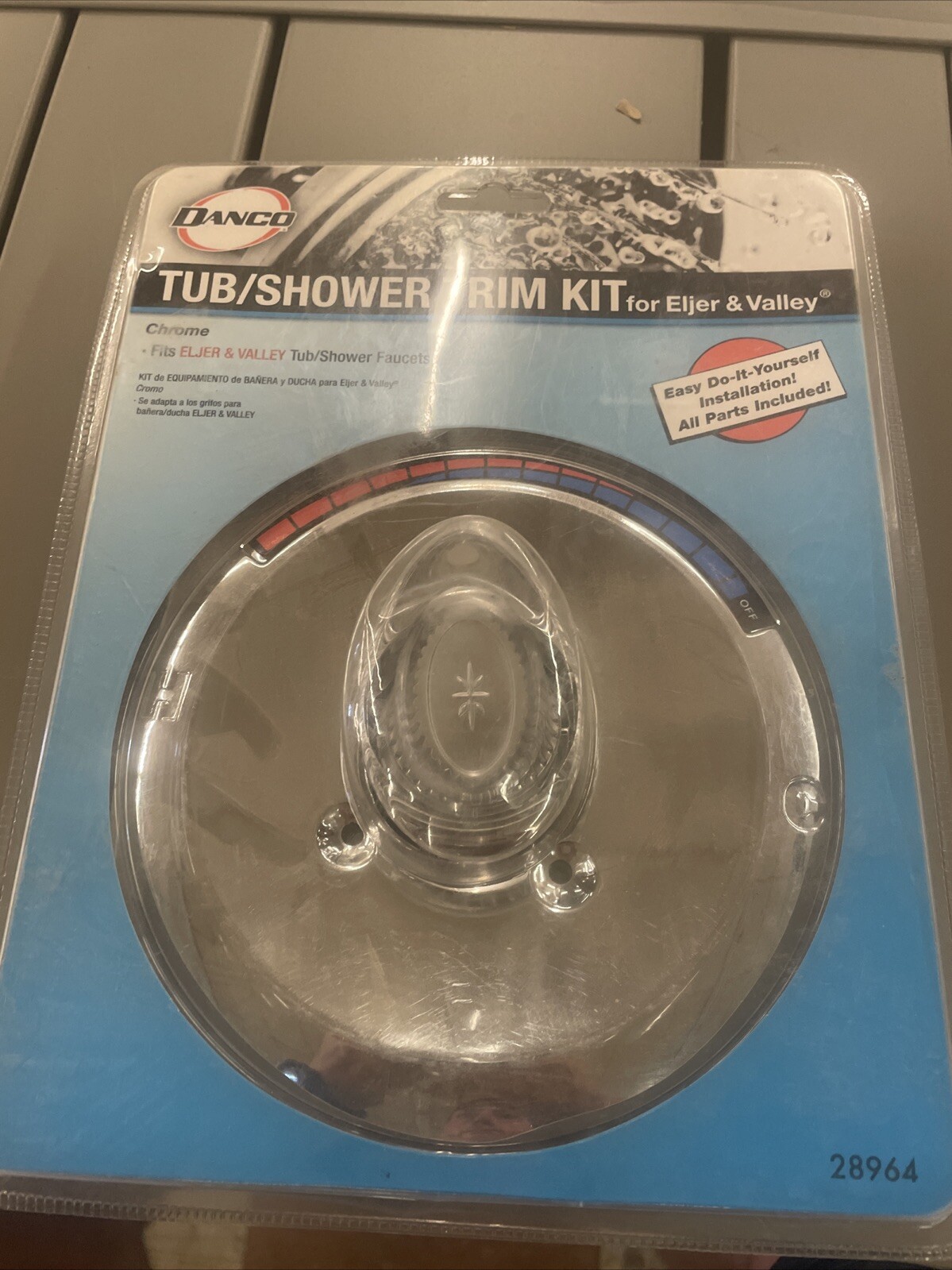 DANCO 28964 SINGLE-HANDLE TUB/SHOWER FAUCET TRIM KIT CHROME FOR ELJER ...