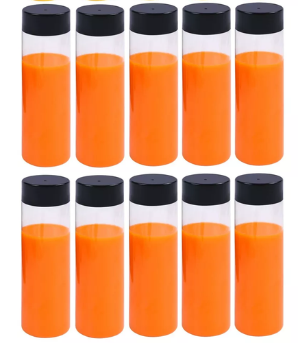 (20 Count) Disposable Plastic Juice Bottles | 13.5 Oz with Lids BPA ...