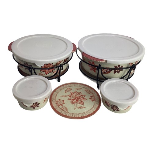 Temptations By Tara Ovenware Bakeware 2 Casserole 2 Ramekins Racks ...