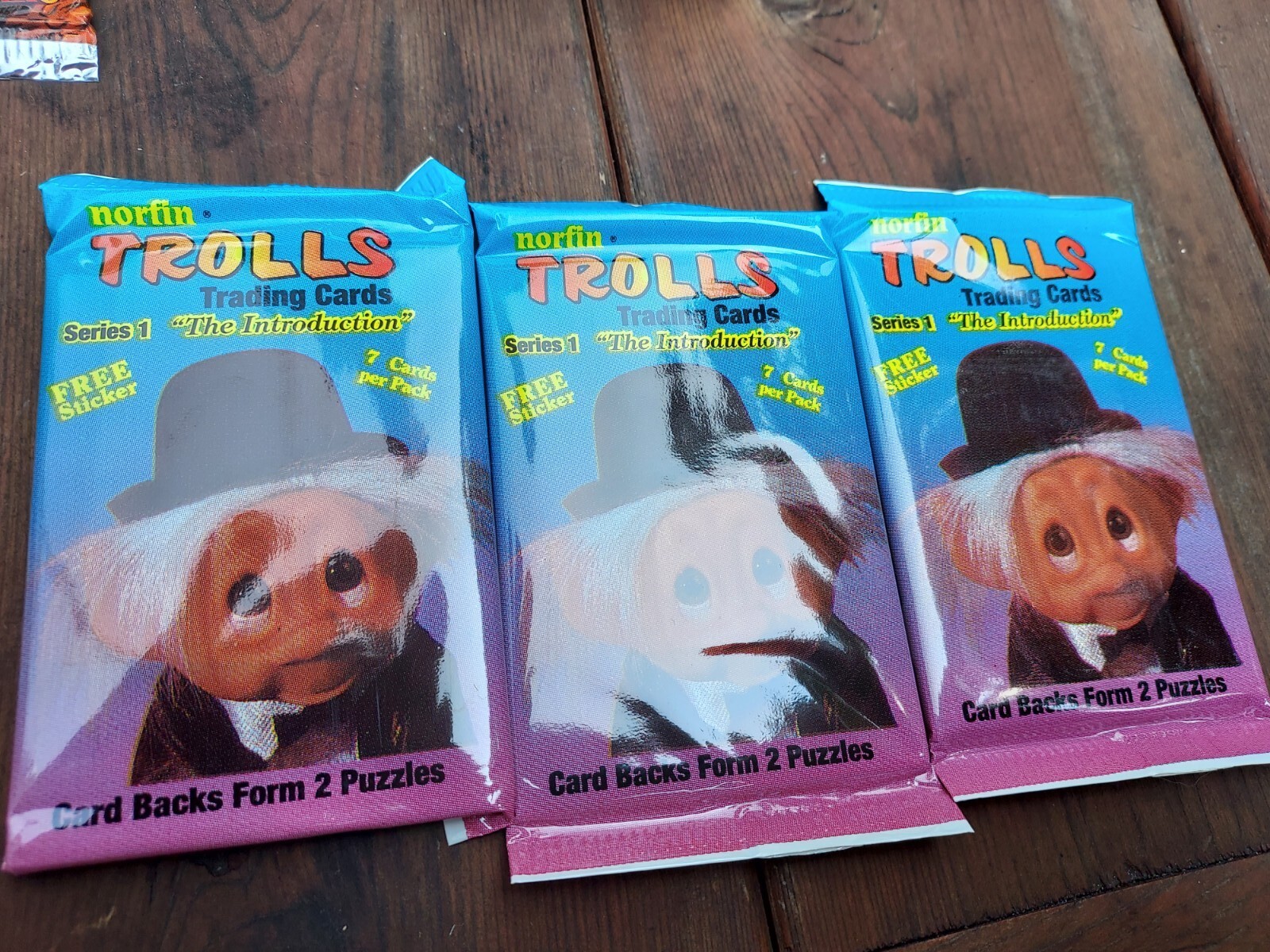 Vintage Norfin Troll Trading Cards 1992 Series 4 Lot Of 1 Packs Sealed ...