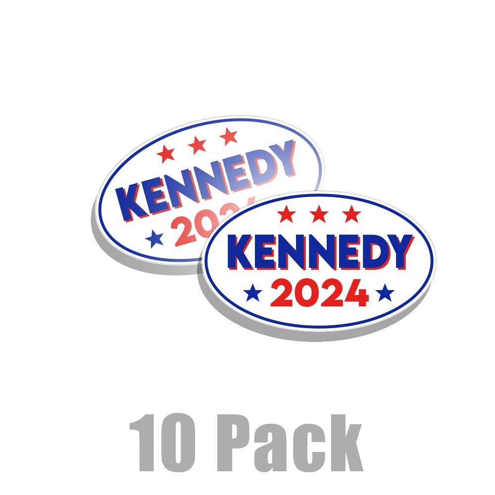 Kennedy 2024 Ovals Bumper Sticker Decal Election Vinyl USA America 20 ...