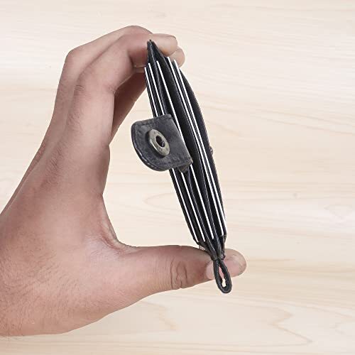 Men's Slim Minimalist Key Leather Card Holder Wallet RFID Blocking ...