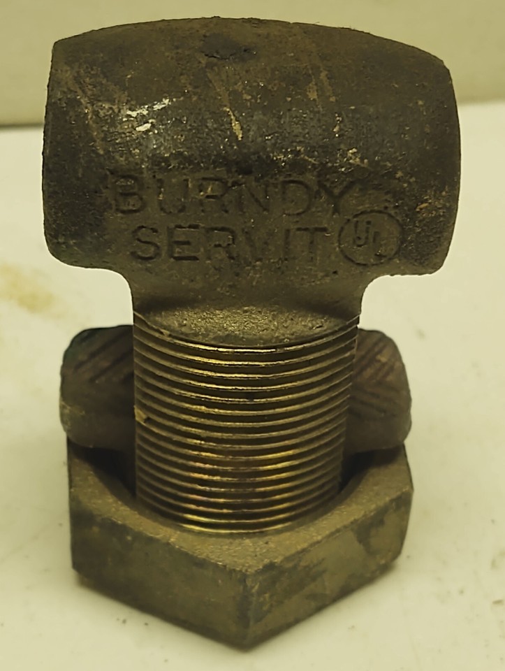 (Lot 4) Bronze 3/0- 500 SPLIT BOLT NUT WIRE ELECTRICAL CABLE CLAMP ...