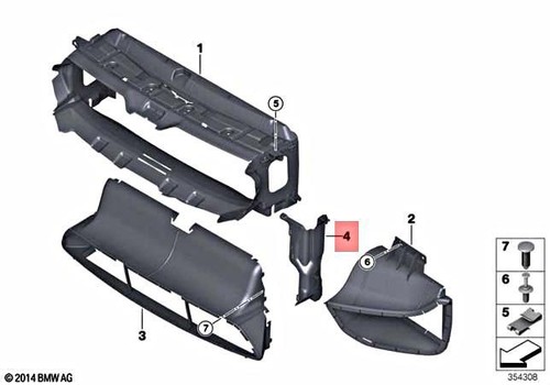 For BMW Genuine Brake Air Duct Front Left 51748057149 | eBay