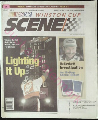 Vintage NASCAR Scene Newspaper Winston Cup Scene August 30 2001 | eBay