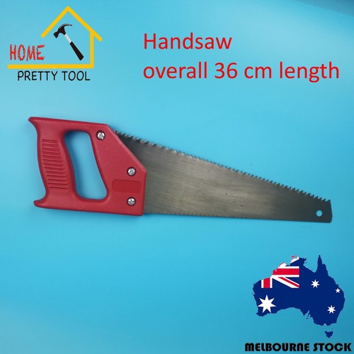 HAND SAW 300MM 12" blade PLASTIC HANDLE Handsaw large teeth 5 TPI DIY ...