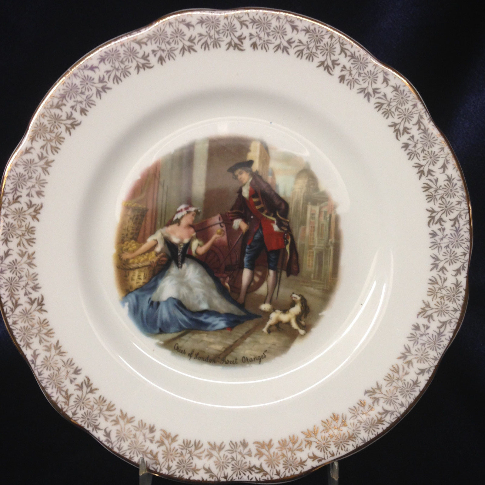 SPRINGFIELD BONE CHINA ENGLAND CRIES OF LONDON SWEET ORANGES PLATE 8 1/ ...