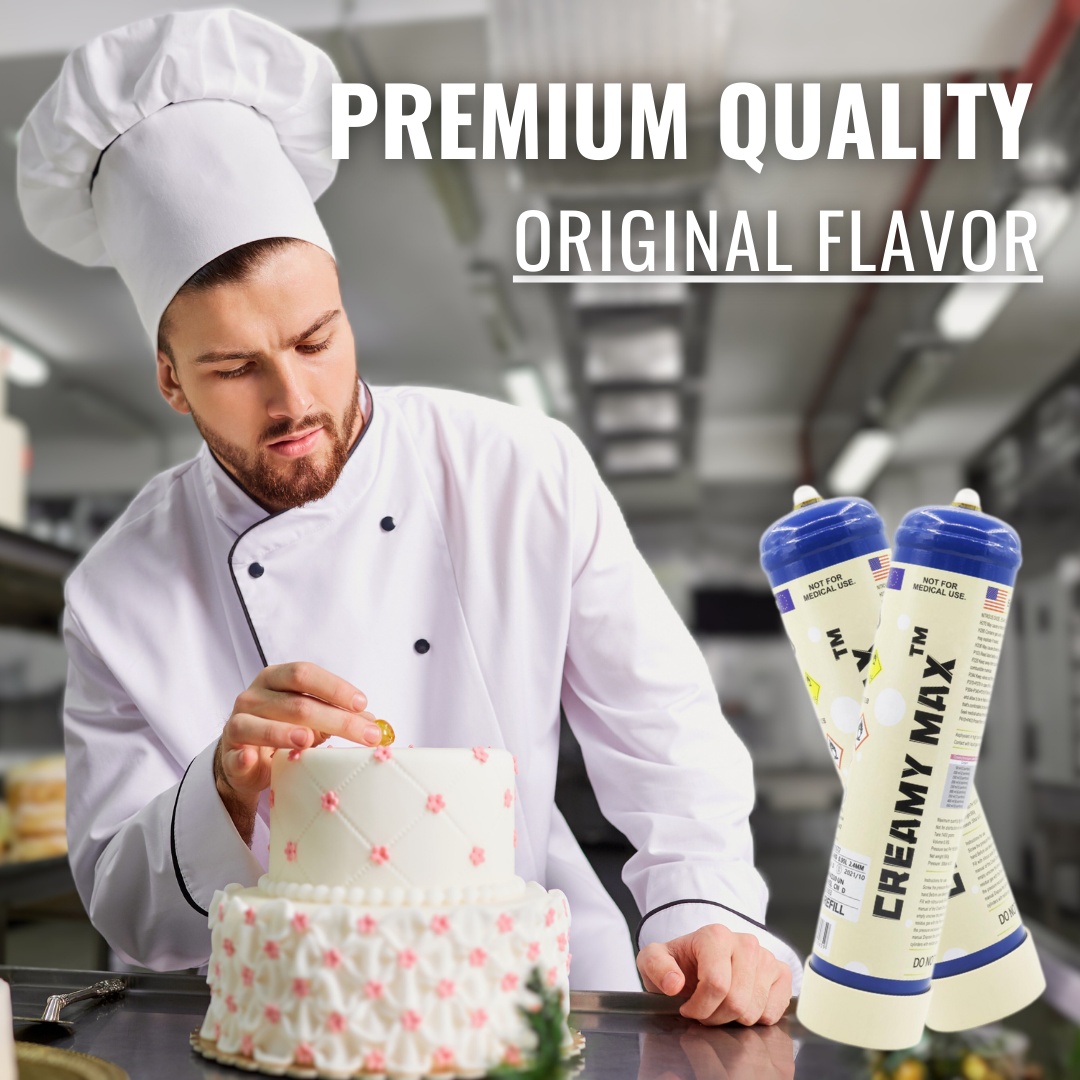 Free Shipping - 1 X 580G Creamy Max Cream Chargers + 1 Release Nozzle ...