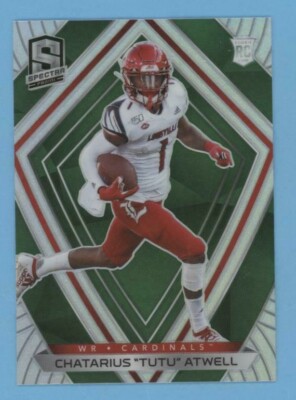 Chatarius Tutu Atwell 2021 Panini Chronicles Draft SPECTRA GREEN PRIZM ...