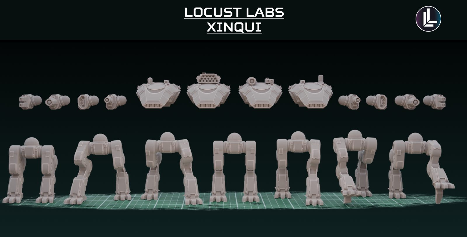 Locust Labs Xingqui (American Mecha Proxy Men Shen) 4 Mech Kit! | eBay