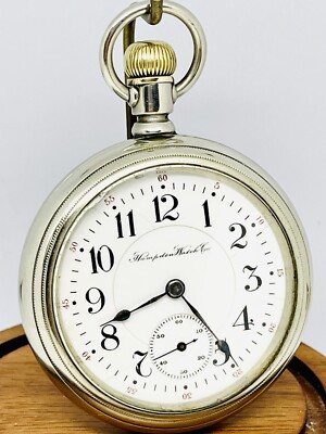 Amazing 1906 Hampden 18S 21J John Hancock Railroad Pocket Watch | eBay