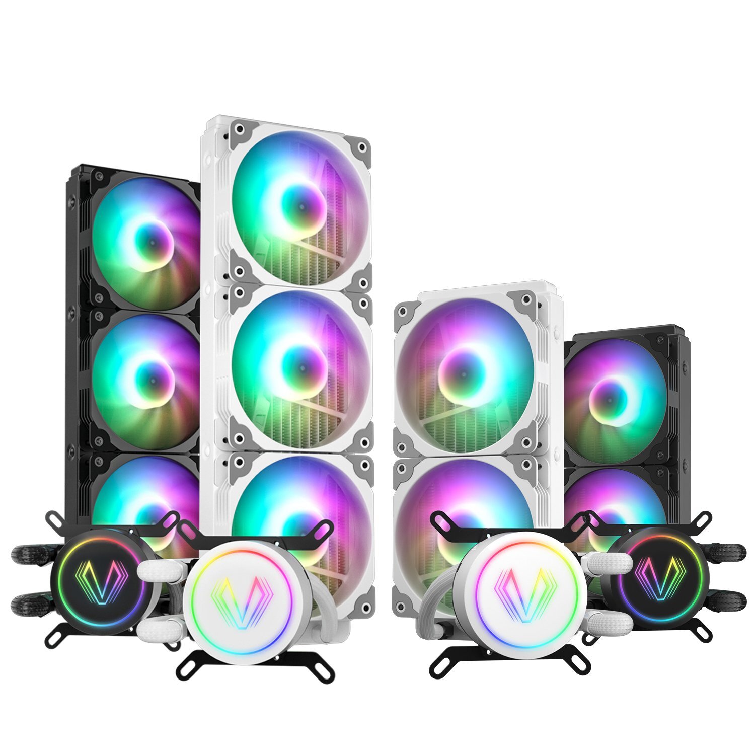 Vetroo V360 Computer PC 120mm CPU Water Cooler ARGB All-in-one Cooling ...