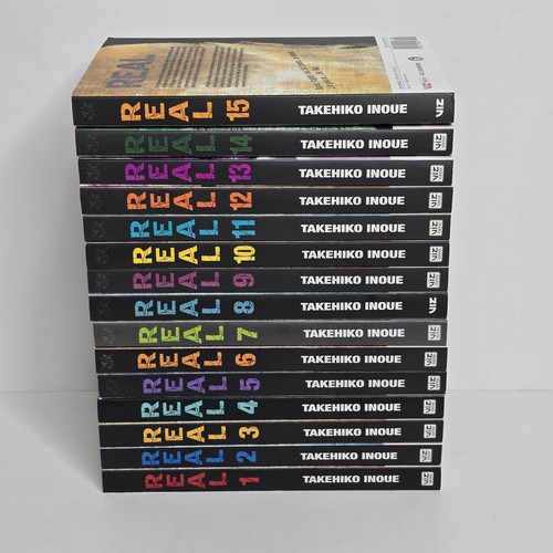 Real Volume 1-15 English Manga Complete Set Lot Takehiko Inoue Viz ...