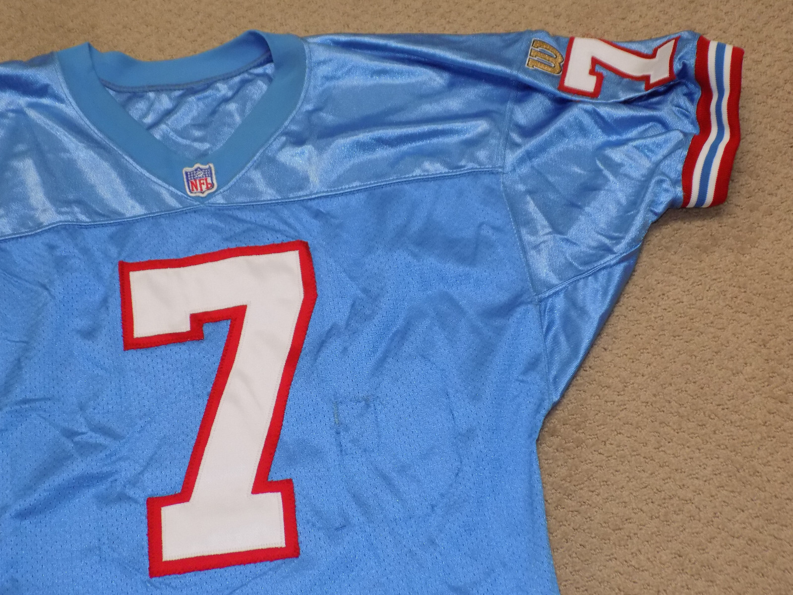 Reggie Roby Game Worn Jersey Houston Tennessee Oilers Iowa | eBay