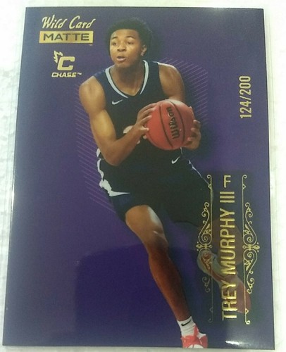 Trey Murphy III, 2022 Wild Card Matte RC Purple MB-71, 124/200. New ...