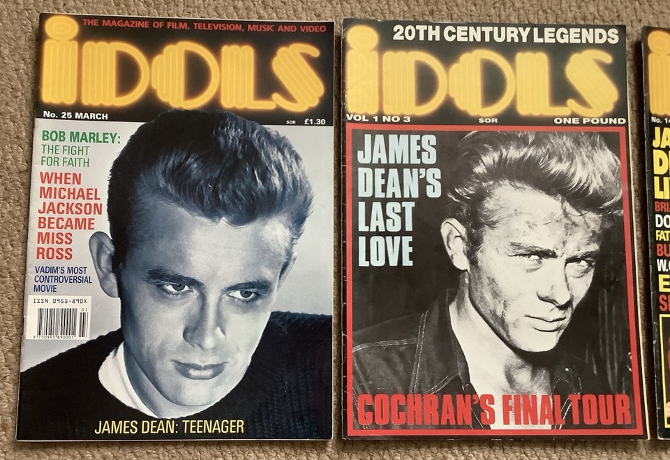 IDOLS 20th Century Legends magazines James Dean covers x 3 | eBay UK