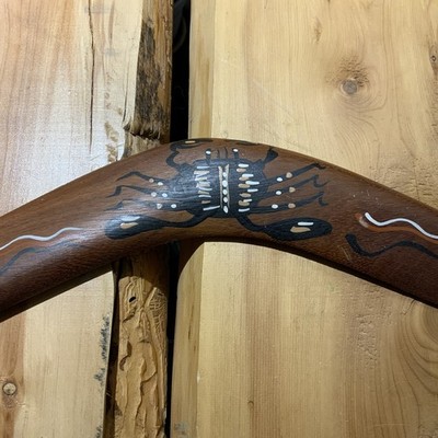 BOOMERANG Australian Hand Painted Crab Aboriginal Art | eBay UK