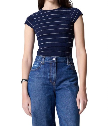 A.l.c. Sam Top Navy / White | eBay