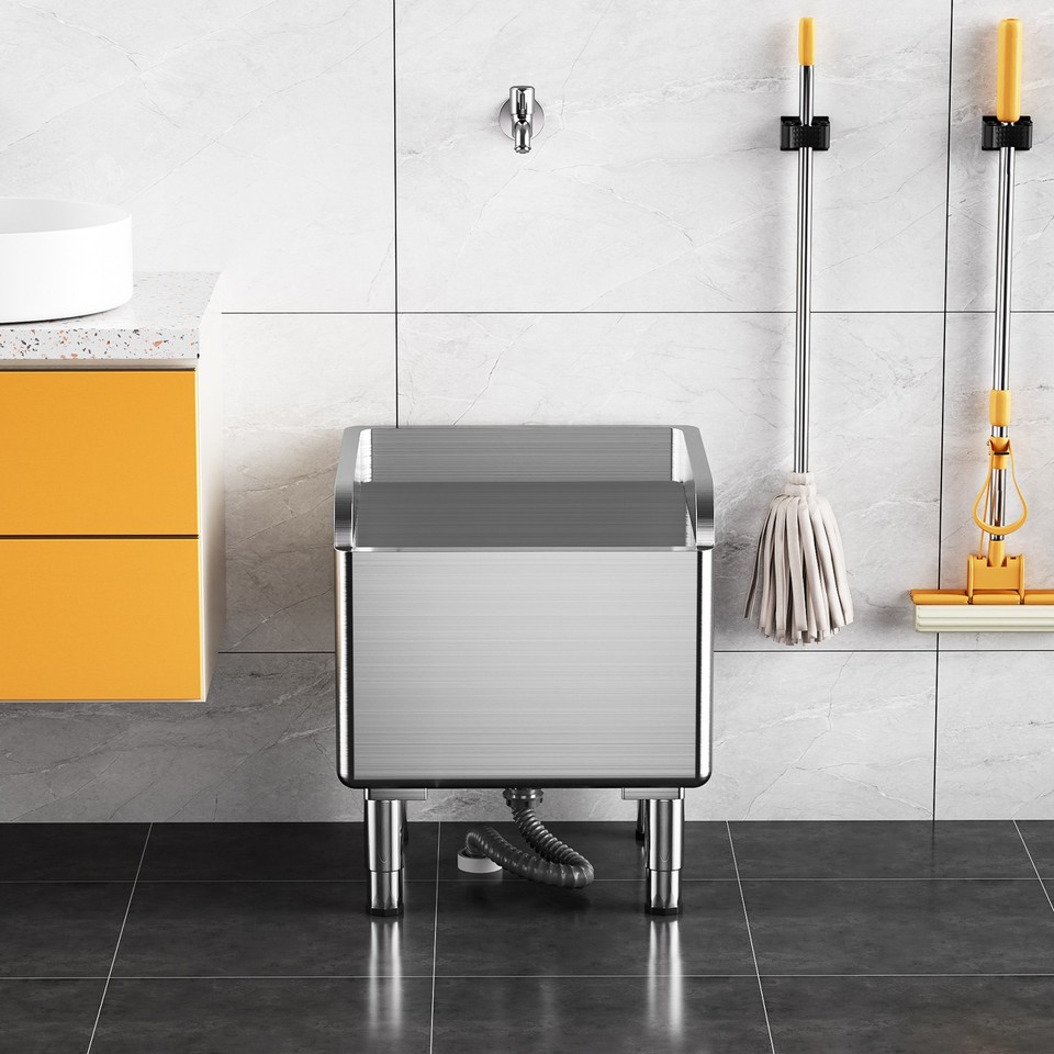 Commercial Stainless Steel Utility Sink Kitchen Slop Laundry Mop ...