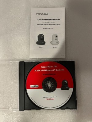 FOSCAM F19831W Wireless IP Camera Install CD-ROM & User Manual | eBay