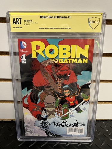 Robin: Son of Batman #1 Signed & Remarked by Patrick Gleason Graded ...