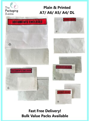 Documents Enclosed Wallets Envelopes Plain Printed High Quality A7 A6 ...