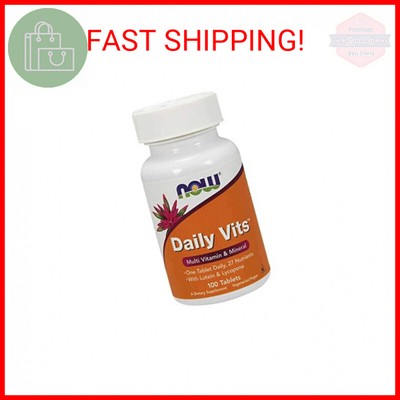 NOW Supplements, Daily Vits™, One Tablet Daily with Lutein & Lycopene ...