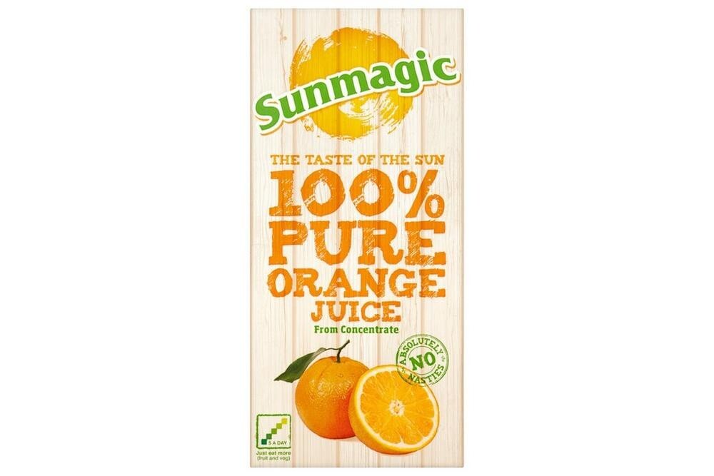 Sunmagic 1LTR 100% Pure orange Juice 1 X 12, Fruit Juice | eBay