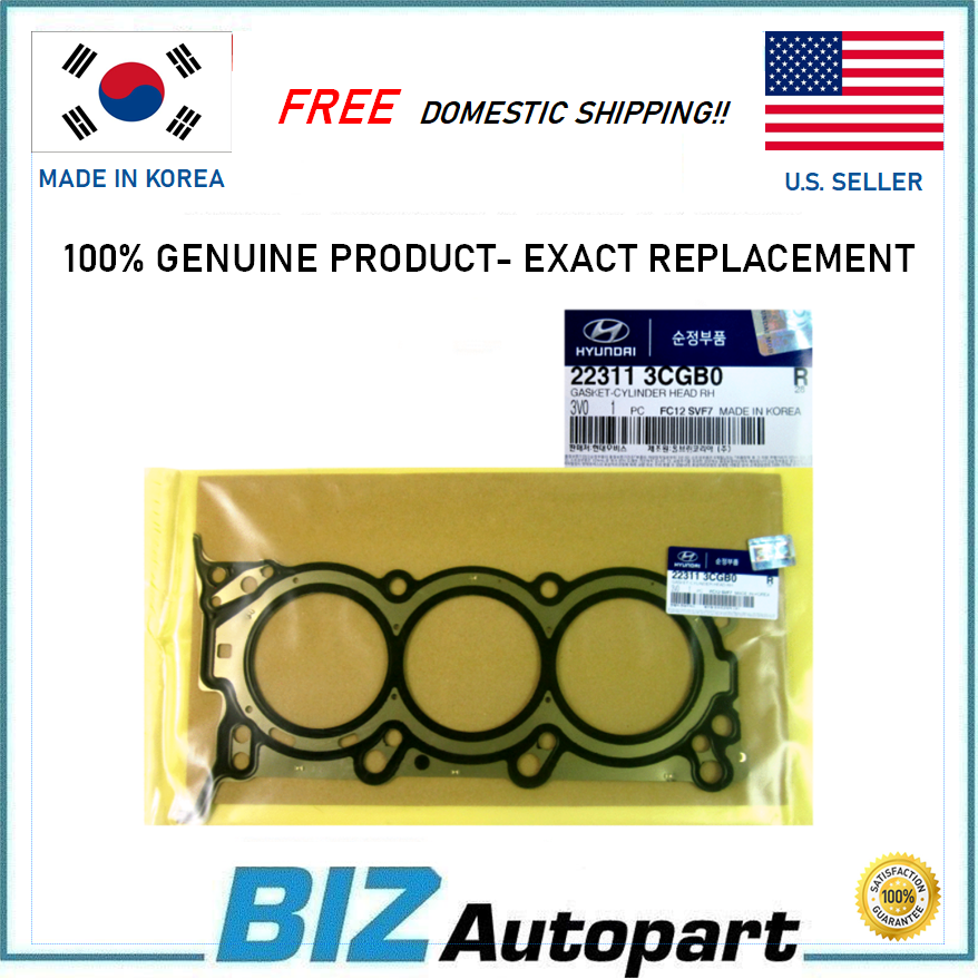 GENUINE !! RIGHT-HEAD GASKET FOR 11-18 HYUNDAI 12-19 KIA 3.3L V6 22311 ...
