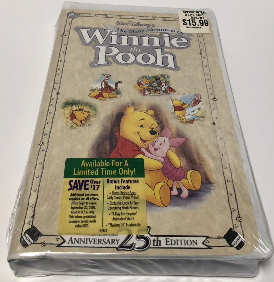 The Many Adventures Of Winnie The Pooh Vhs 2002