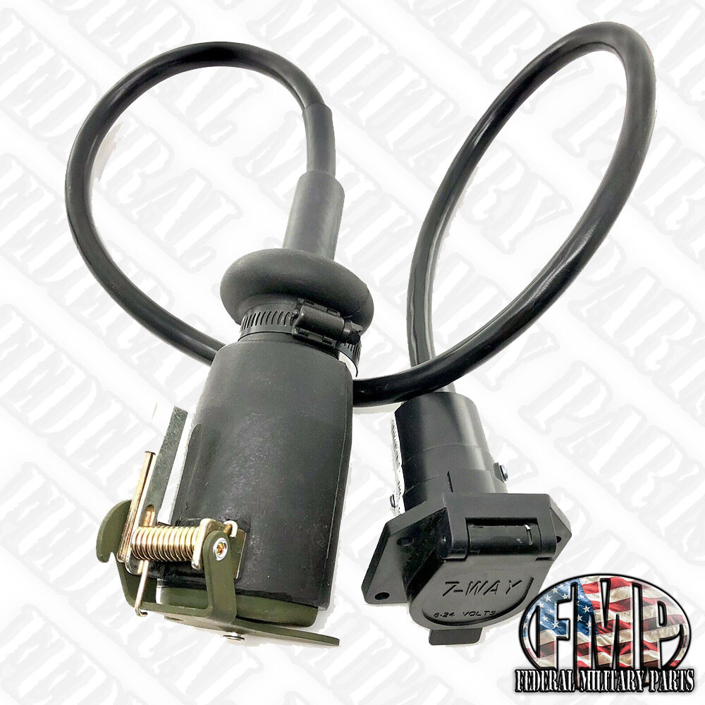 12 Pin To 7 Blade Military Adapter Power Cable A for HUMVEE To Civilian ...