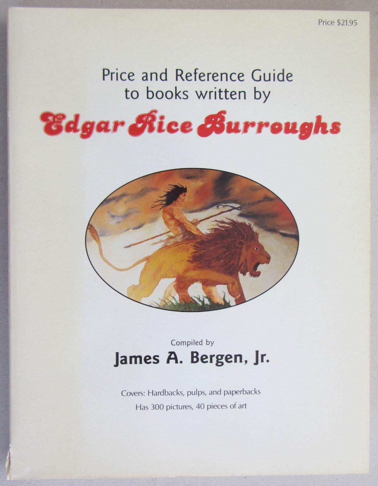 JAMES BERGEN~PRICE REFERENCE GUIDE TO BOOKS WRITTEN BY EDGAR RICE ...