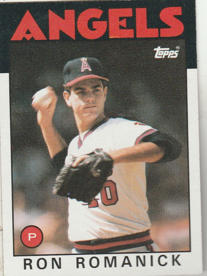 FREE SHIPPING-MINT-1986 Topps #733 Ron Romanick Angels PLUS BONUS CARDS ...