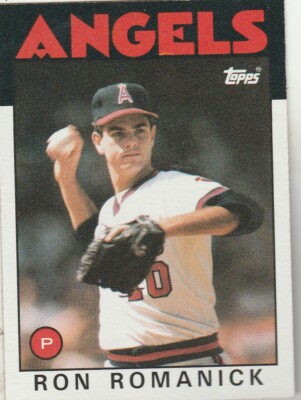 FREE SHIPPING-MINT-1986 Topps #733 Ron Romanick Angels PLUS BONUS CARDS ...