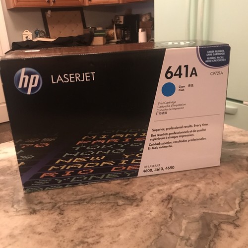 Genuine HP 641A Laserjet Cyan Printer Ink Cartridge C9721A new In Box ...