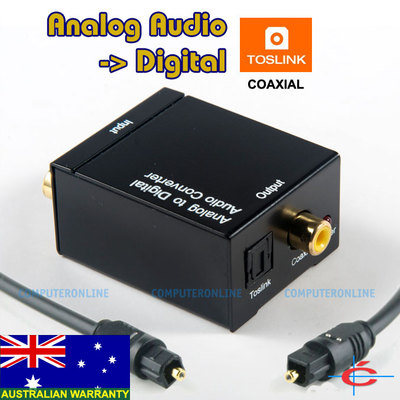 Analogue Audio Input to Digital Toslink / Coaxial Out Conveter+USB ...