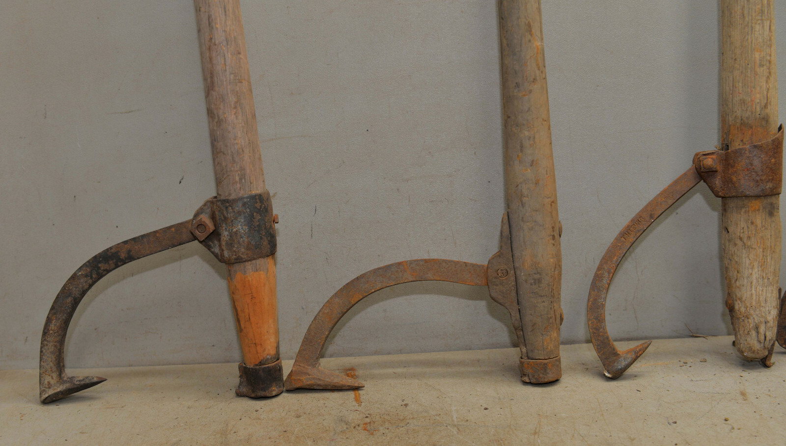 4 antique cant hook lumber log tool logging pick up hooks collectible ...