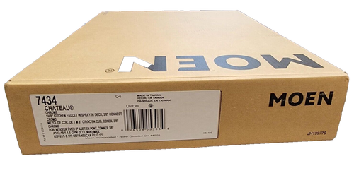 Moen 7434 Chateau Single Handle Kitchen Faucet W/ Spray In Deck Chrome ...