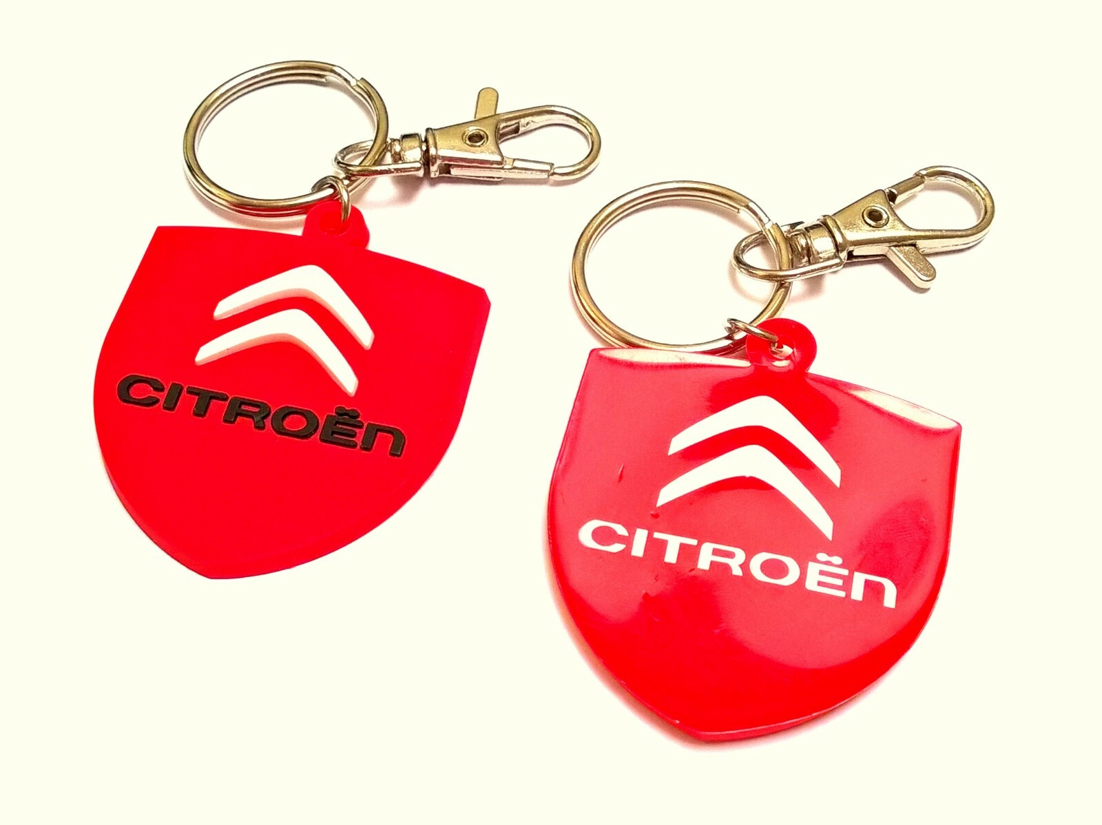 Citroen keychain rubber no scratches key holder RED emblem logo c4 c2 ...