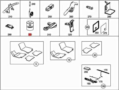 Genuine MERCEDES X222 A217 C205 C217 C238 C253 S205 S213 Flacon ...
