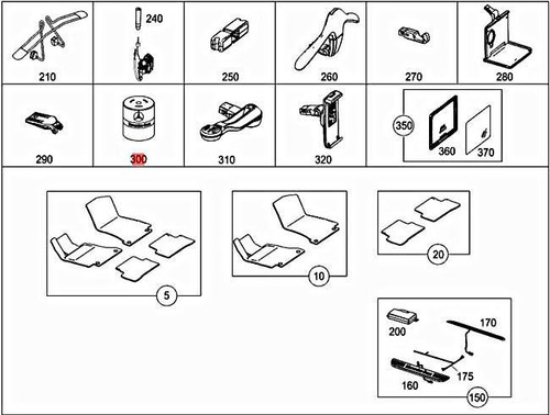 Genuine MERCEDES X222 A217 C205 C217 C238 C253 S205 S213 Flacon ...