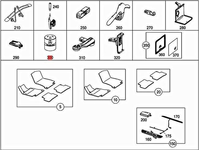 Genuine Mercedes-Benz Flacon Perfume Atomizer Pacific Mood OE ...