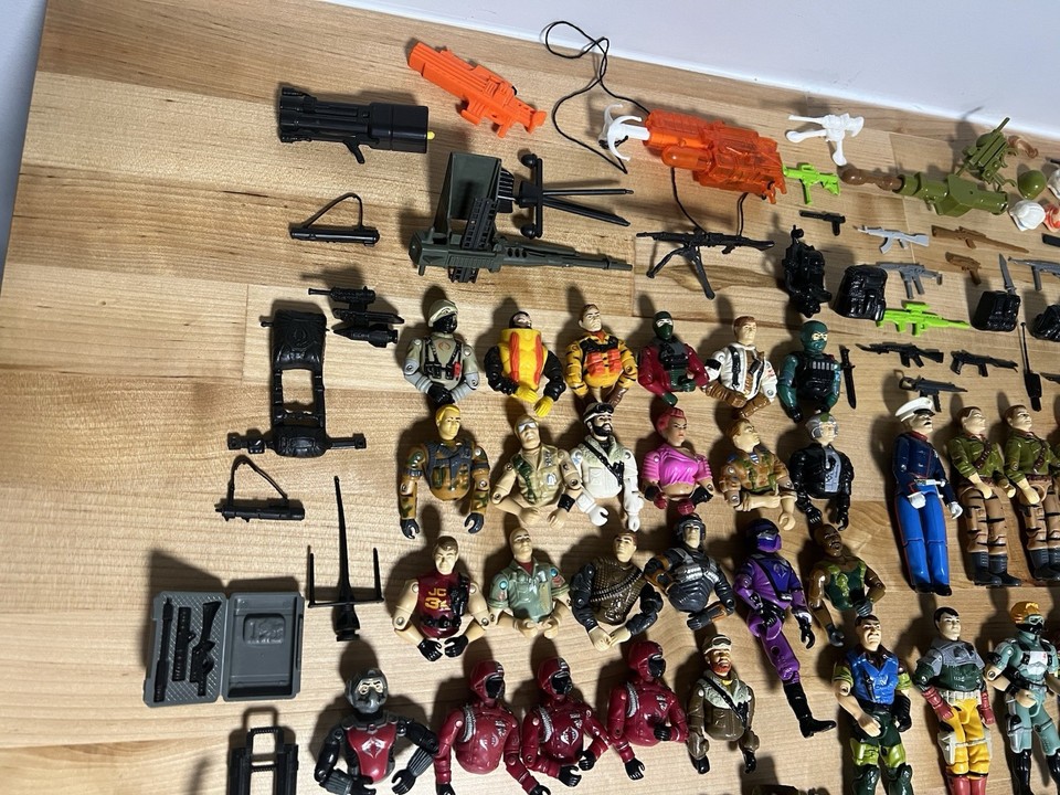 Huge Vintage GI Joe Lot 80s 90s-Nightforce Shockwave X2, Lightfoot w ...