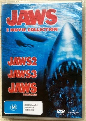 JAWS 2, 3 & 4 THE REVENGE DVD, 3 MOVIE COLLECTION, BRAND NEW & SEALED ...