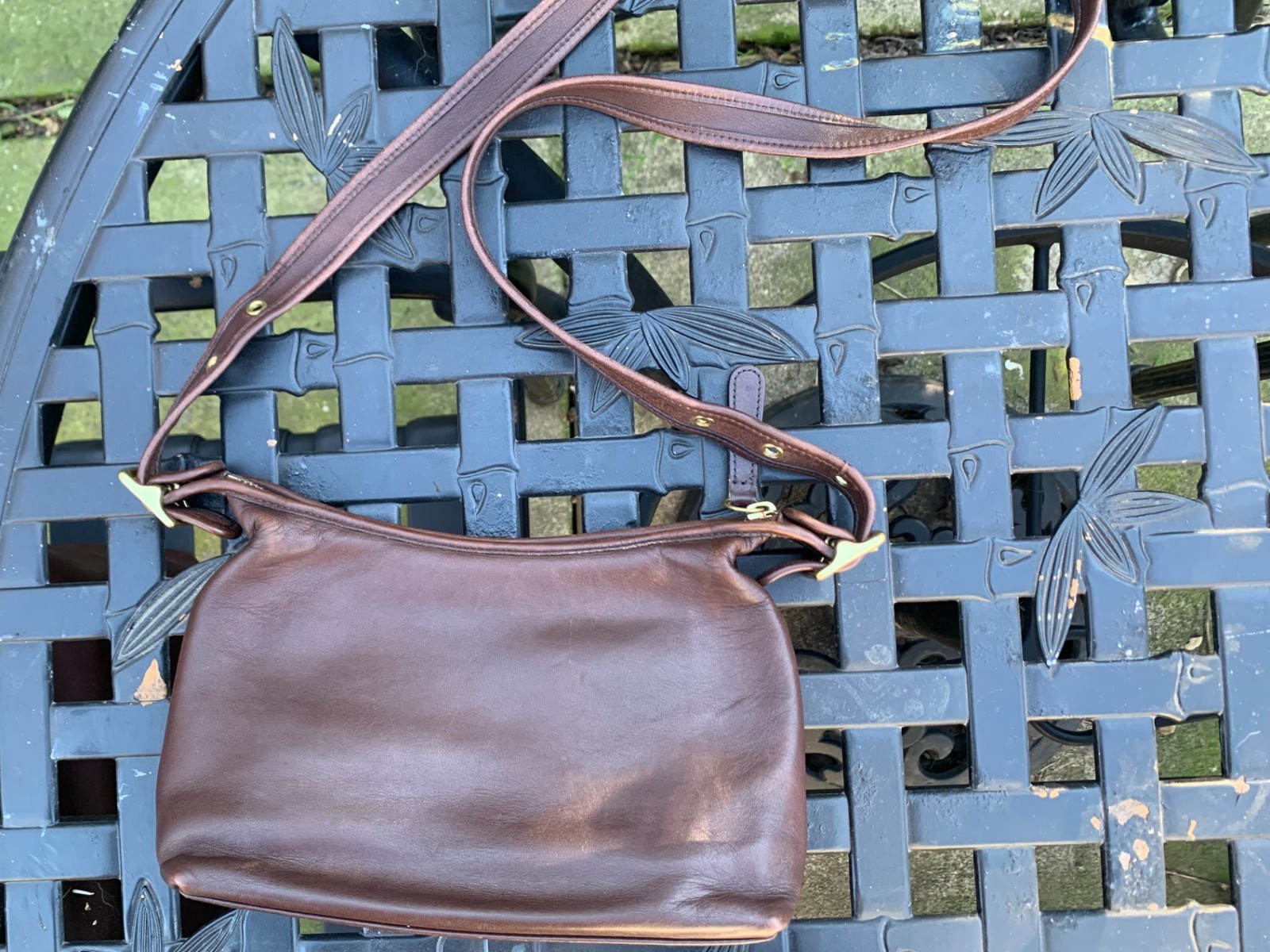 Vintage COACH 9136 Legacy Mahogany Brown Leather Hobo Crossbody Bag ...