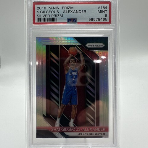 2019 Panini Prizm Shai Gilgeous Alexander SGA Silver Rookie RC #184 PSA ...