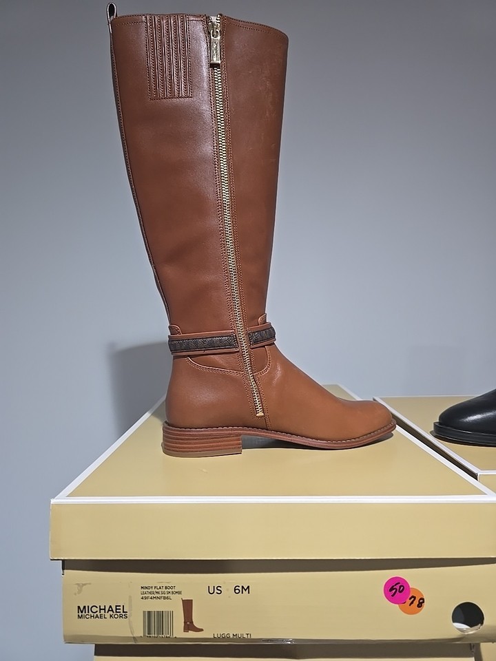 Michael Kors Mindy Flat Boot Leather | eBay