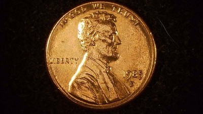 1985 D memorial Cent Error Coin Rim Brockage OBV/Struck Through Debris ...